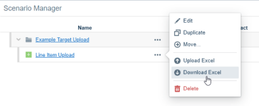 Uploading Assumptions via Excel